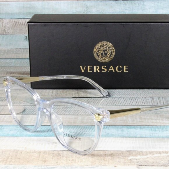 Versace | Accessories | Versace Transparent 54mm Eyeglasses | Poshmark